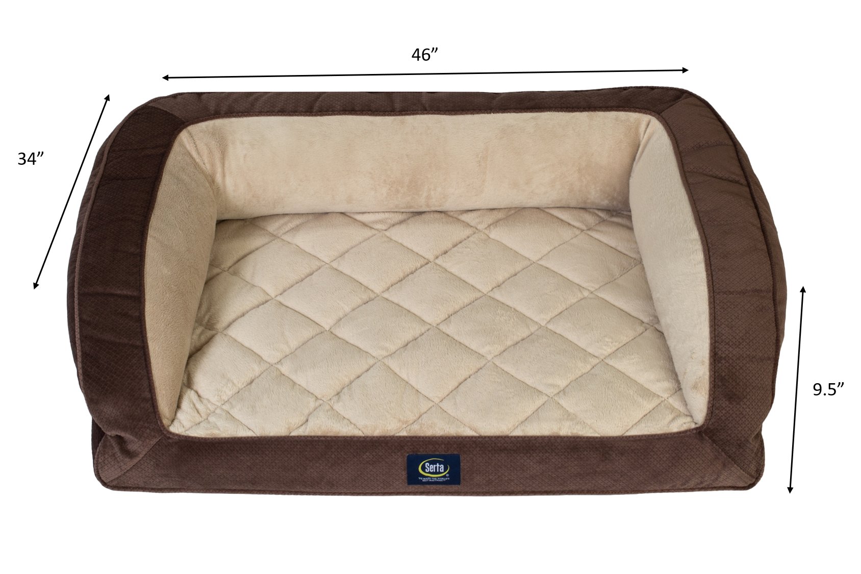 Serta® Quilted Couch - Serta Pet Beds